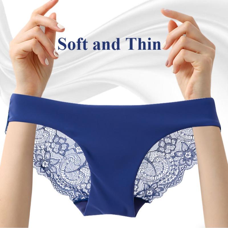 Fashion Women Seamless IceSilk Panties Sexy Briefs Girl Lace - TikTok ...