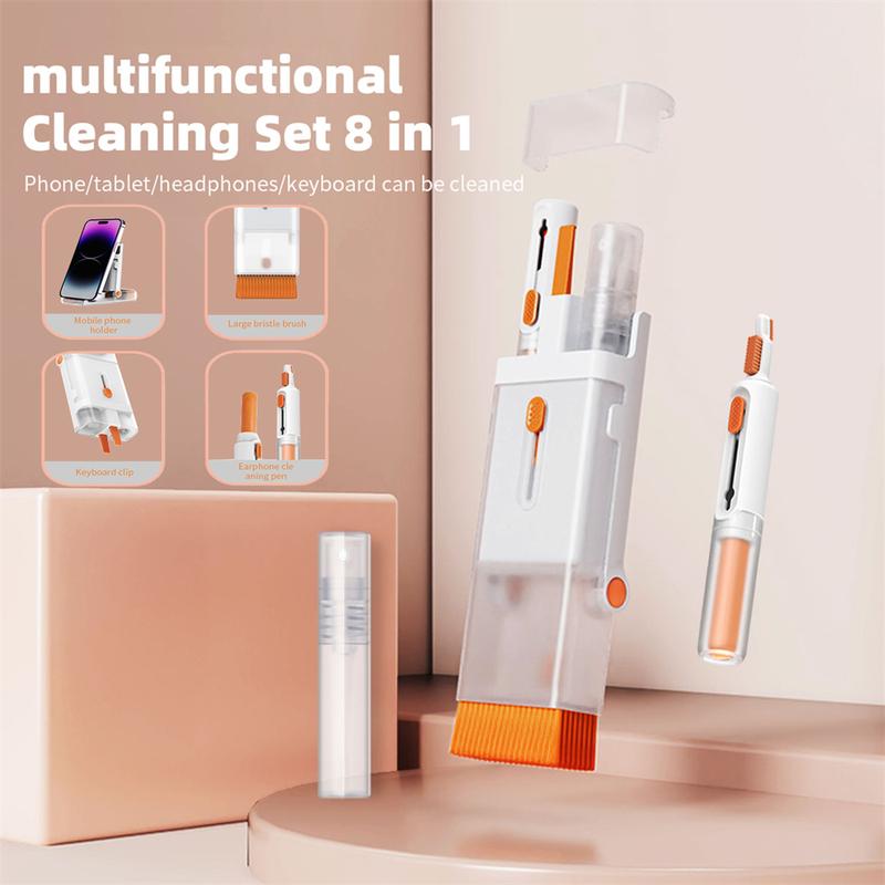Multi functional 8in1 phone holder, computer cleaning kit, headphones ...