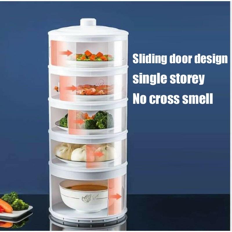 Household Multi-layer Food Storage 5 Layer/3 Layer Box Anti-flies ...