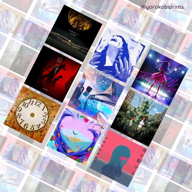 Yoasobi - Album Cover / Digital Single Cover - Waterproof Laminated ...