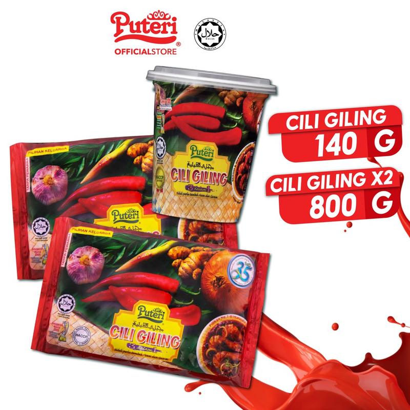 COMBO 1 (CILI GILING PUTERI) Cooking Food Seasoning - TikTok Shop Malaysia