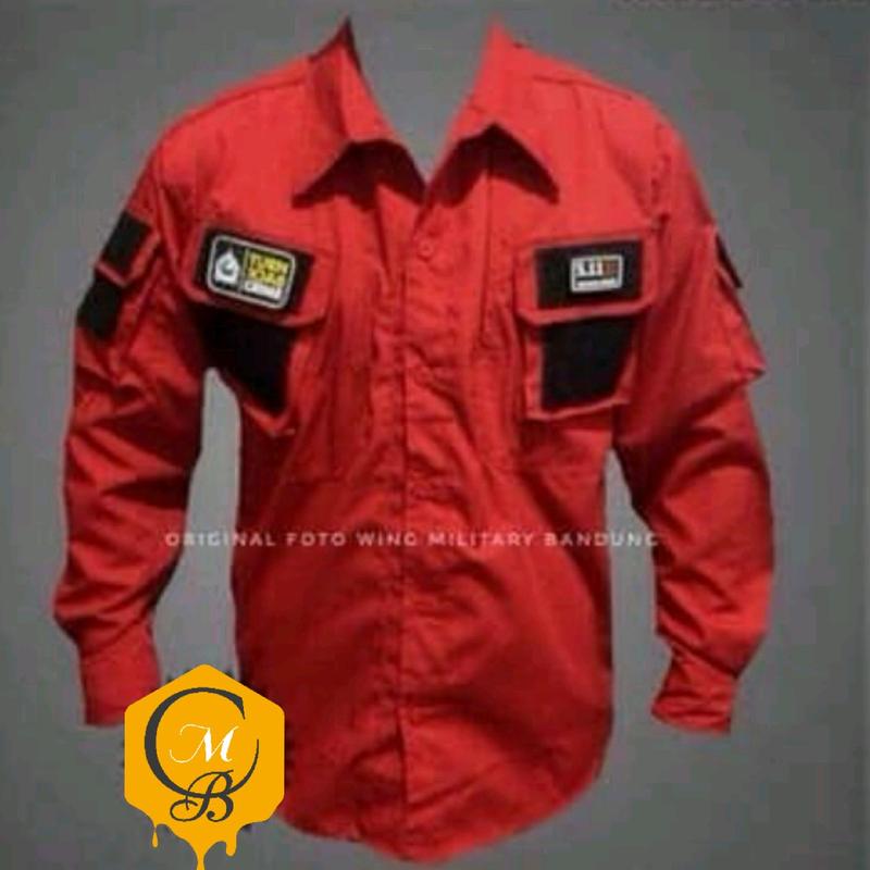 KEMEJA PDL RIPSTOP MERAH - KEMEJA RIPSTOP PDL MERAH - KEMEJA - Shop ...