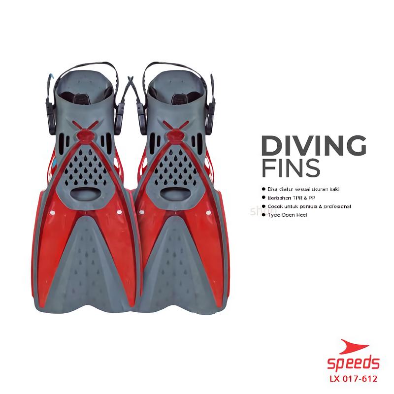 SPEEDS Kaki katak Atau Fin Renang Fins Perlengkapan Menyelam - Shop ...