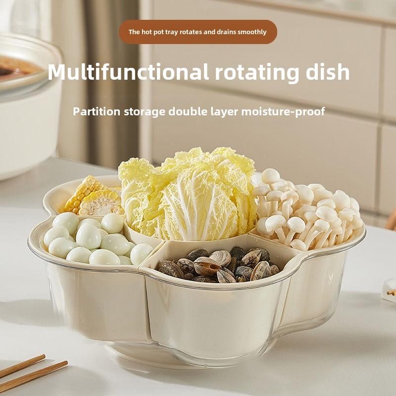 Vegetable Basket side dish plate, household can be rotated, suitable ...