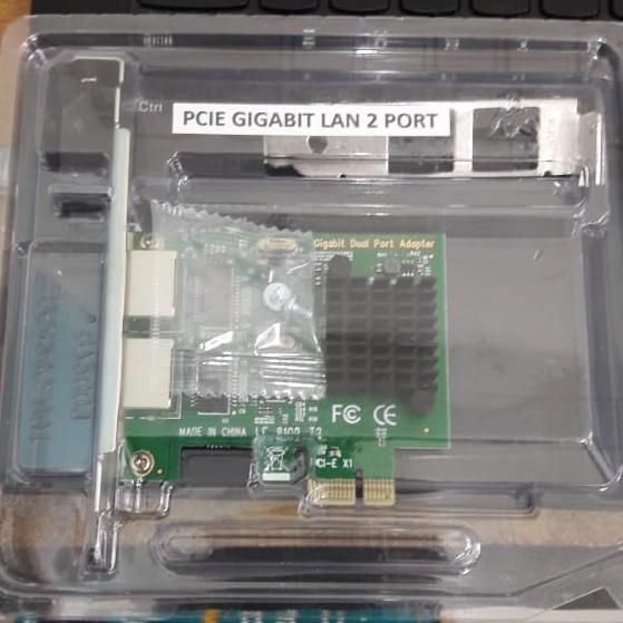 Ethernet Lan Card PCi express 2port Gigabit - Shop | Tokopedia