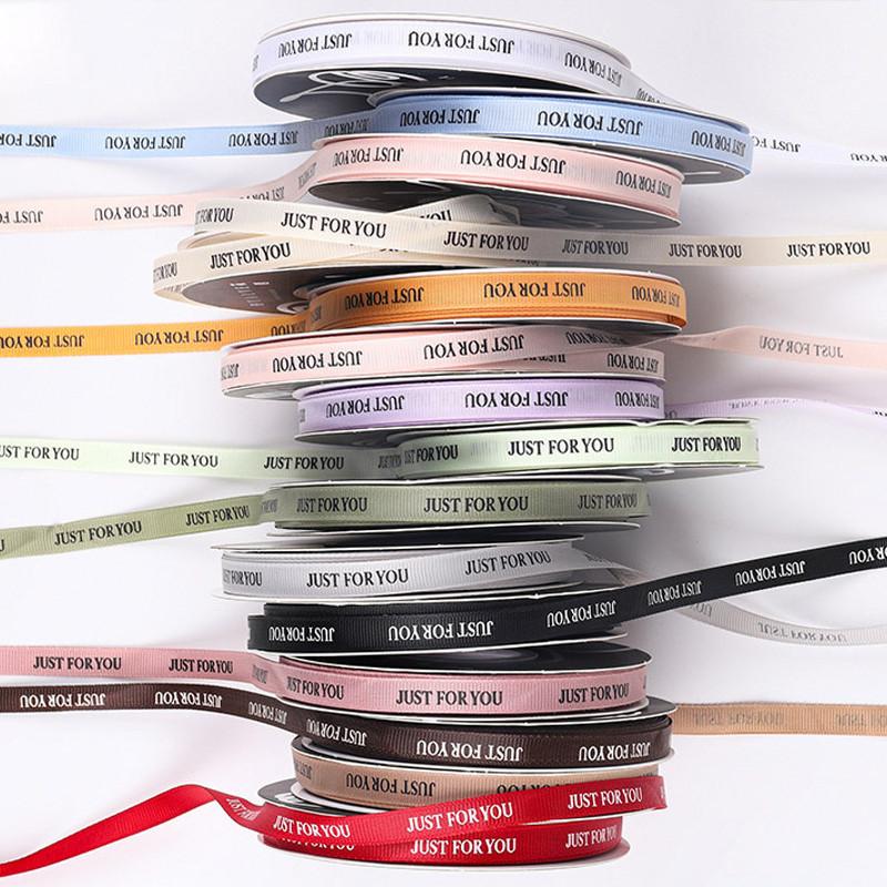 Width 1cm Length 40 Yards Ribbed Packaging Ribbons JUST FOR YOU ...