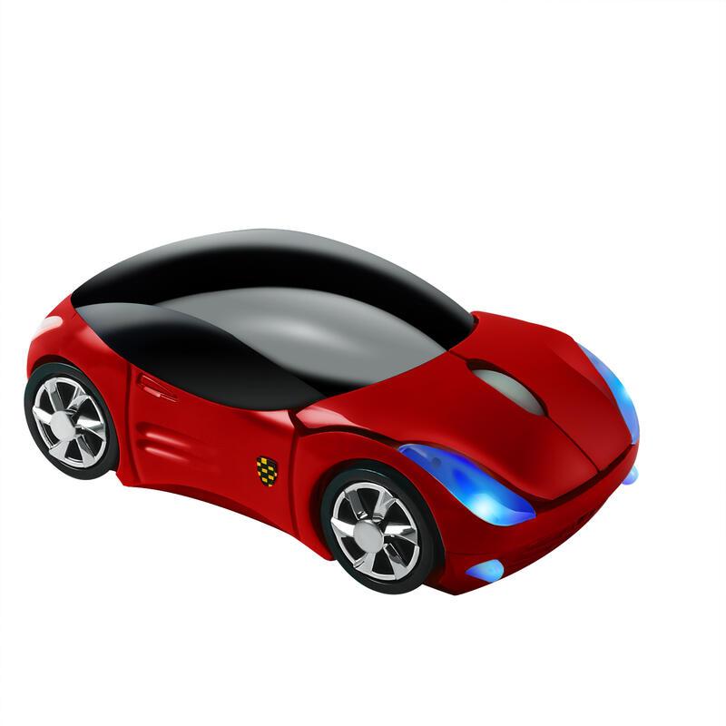 Red Ferrari Car Shape Mice 2.4GHz Wireless Mouse - TikTok Shop Singapore