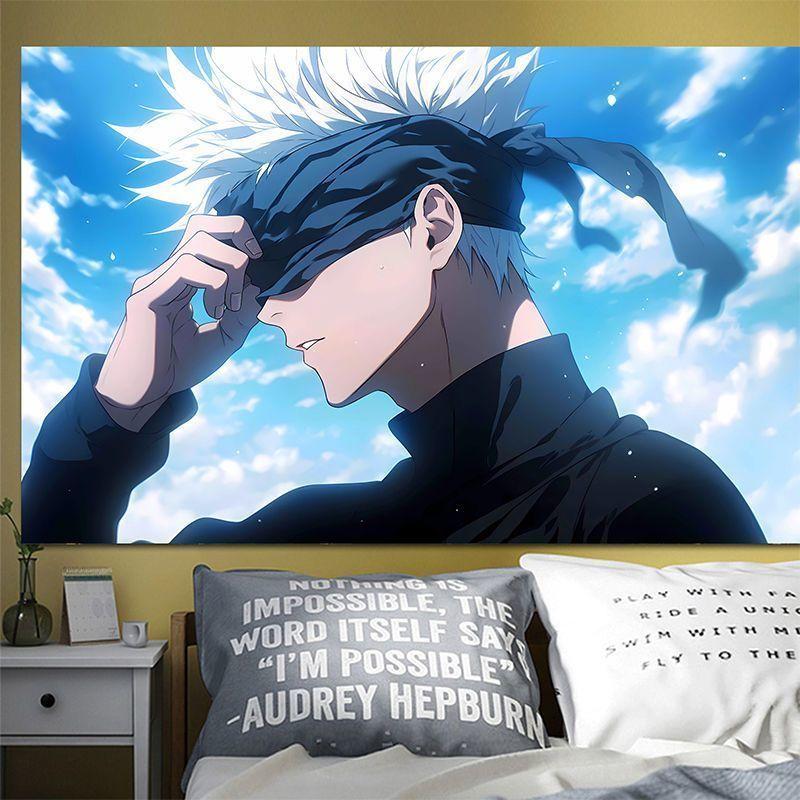 Decoration Bilik Tidur，Poster Gojo Satoru, Periferal Anime Jujutsu ...