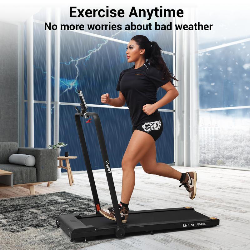 LICHICO/YRUN 2-in-1 Electric Folding Treadmill with Flat/Incline ...