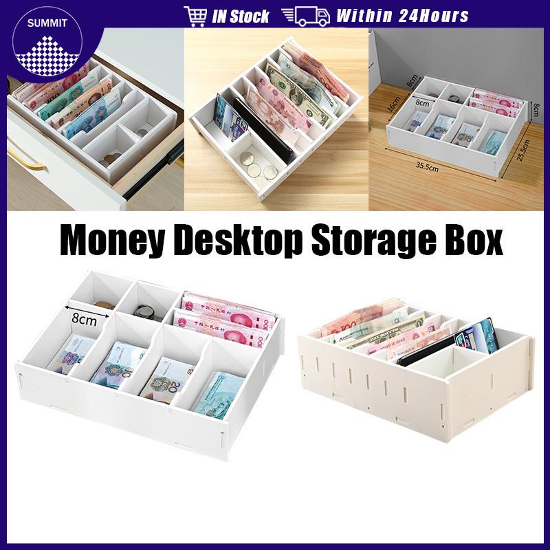 PVC Desktop Cash Drawer Cashier Money Separator Organizer Storage ...