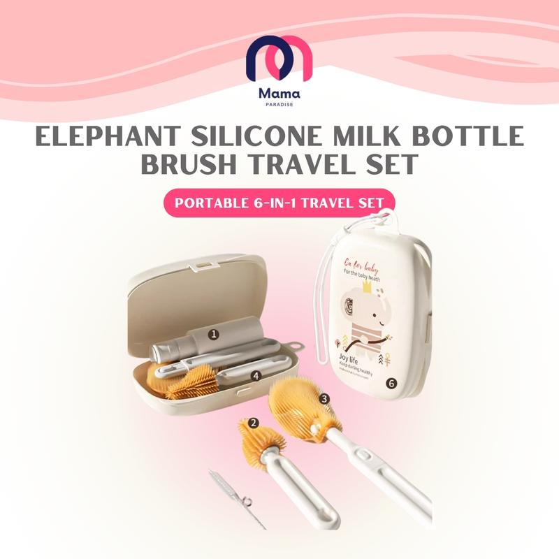 Mimo Baby Elephant 6In1 Travel Box Silicone Milk Bottle Brus - TikTok ...