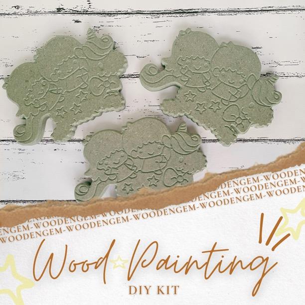 DIY Wood Character Painting Mewarnai Melukis Kayu karakter Little ...