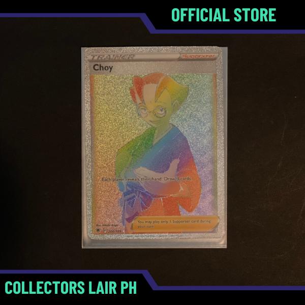 Pokémon TCG Rainbow Single Card: Trainer Choy F 200/189 - TikTok Shop ...