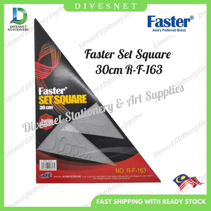 Faster Set Square 30cm R-F-163 - TikTok Shop Malaysia