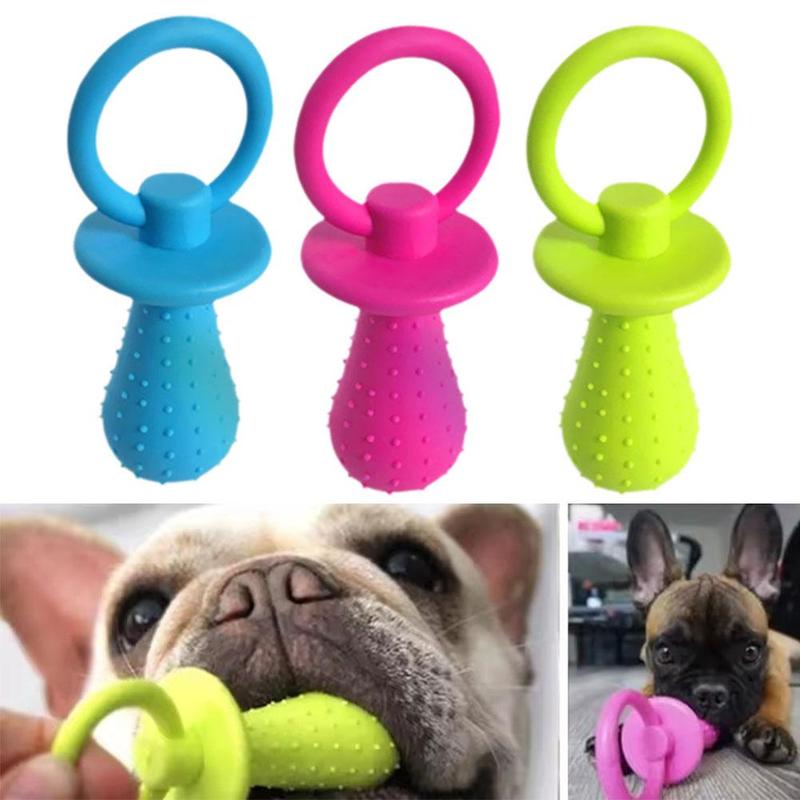 1pcs Large Random Style Pet Pacifier Dog Sound Toys Rubber Bite ...