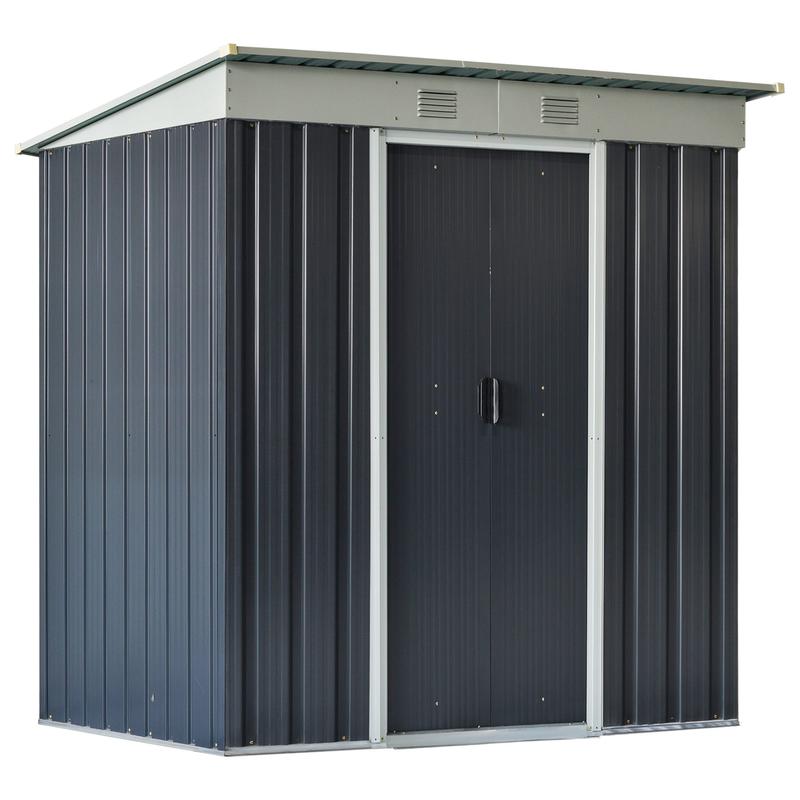 Hardware Outsunny 6' x 4' Metal Lean to Garden Shed, Outdoor - TikTok Shop