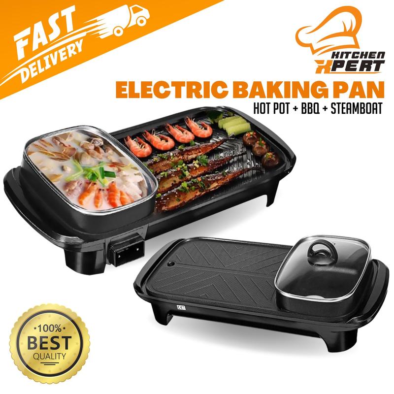 Multifunctional Electric Baking Pan Electric Barbecue Grill Oven ...