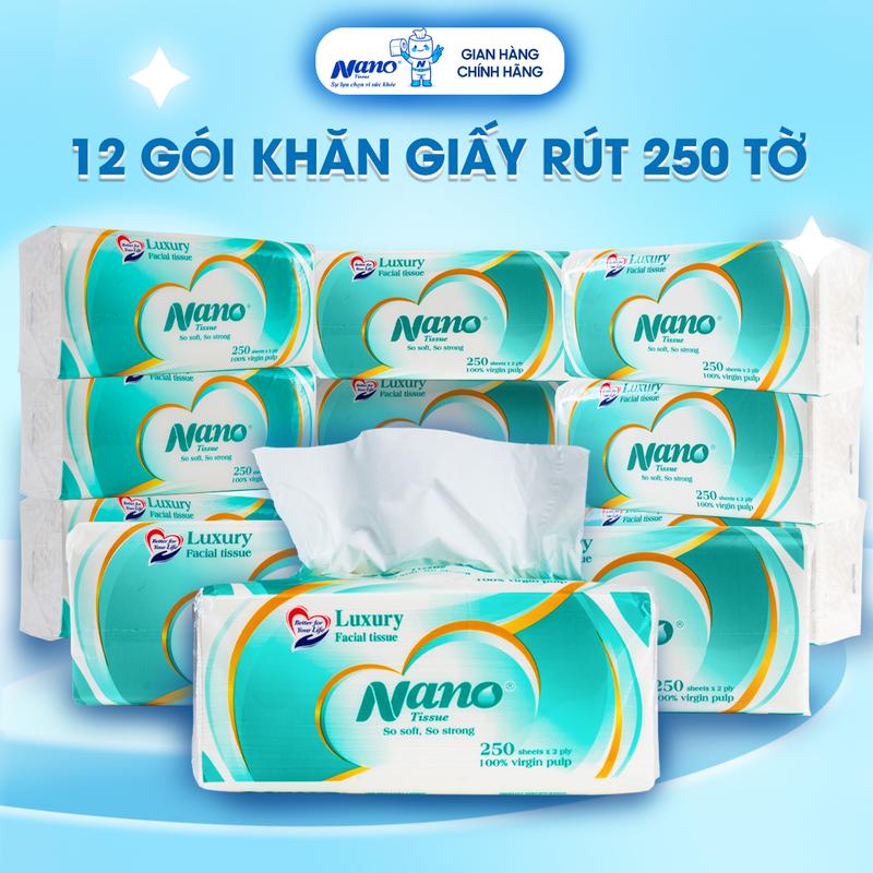 [Tặng khăn ướt tini 20 tờ] Combo 12 gói khăn giấy rút 250 tờ - TikTok ...