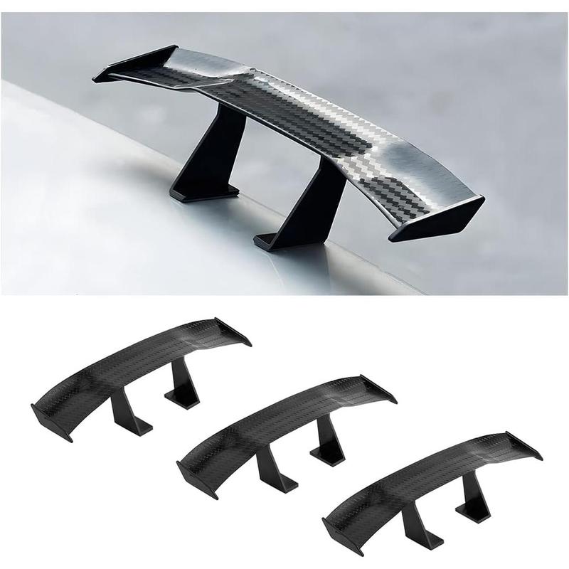 3counts Car Mini Spoiler Wing, 6.7 Inch Universal Tail Wing Mini Carbon ...