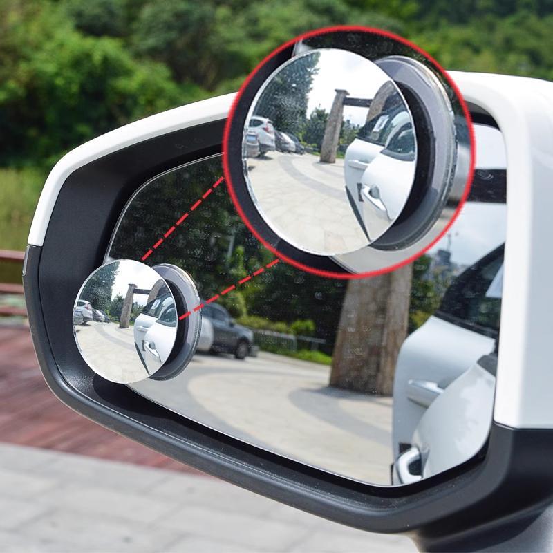 Car Rearview Mirror Small Circular Mirror Frameless High-definition ...