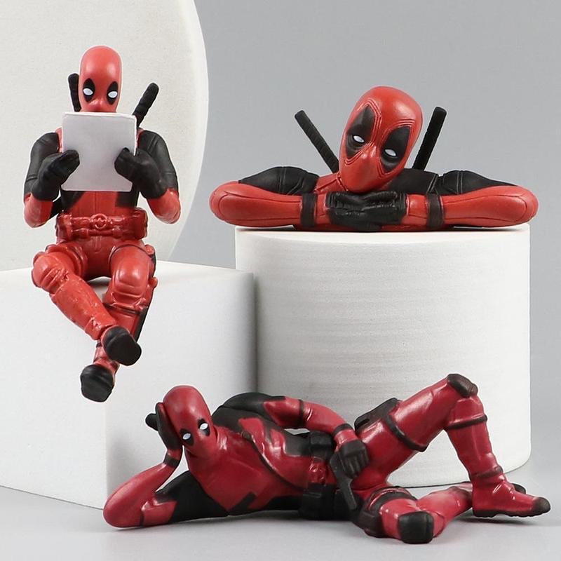 6 Desk Decoration Deadpool Car Home Office Marvel 8cm X-MAN Funny ...