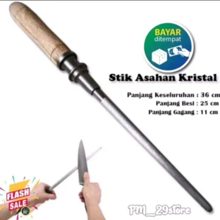 Asahan stik kristal panjang - stik pengasah pisau - stik asah Alat Baja ...