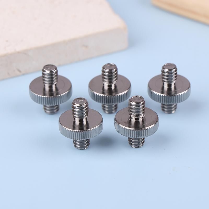 5Pcs 1/4" Male To 1/4" Male Threaded Metal Adapter 1/4 Inch Double Male ...