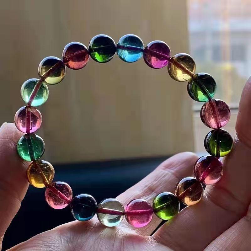Gelang Turmalin, Mainan, Warna Pastel, Untuk Wanita, Hadiah Fesyen ...