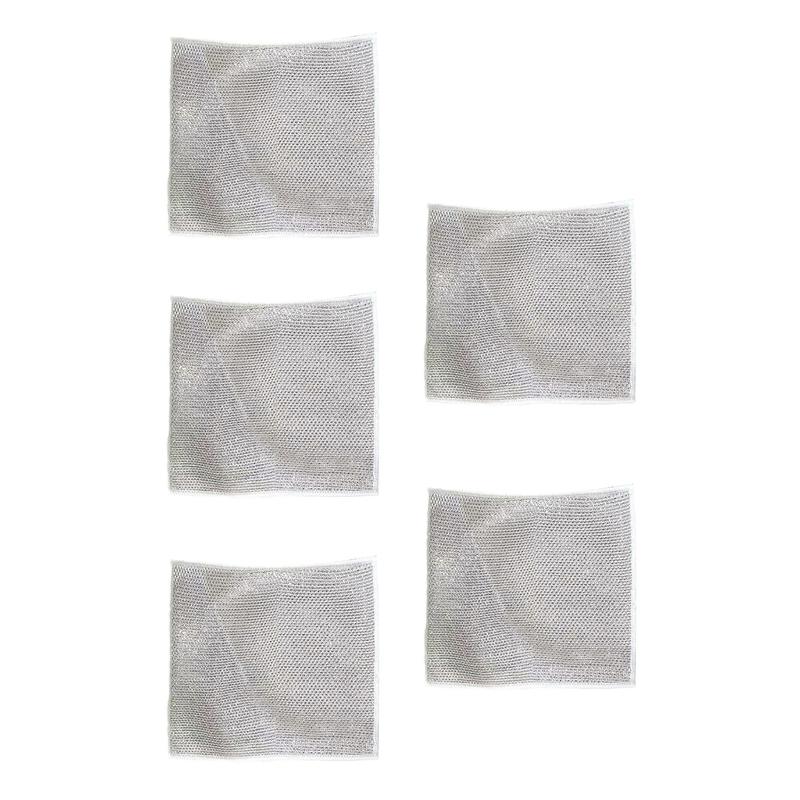 Kain Pencuci Pinggan Dawai Keluli, Set 5pcs, Kain Pembersih Dapur ...