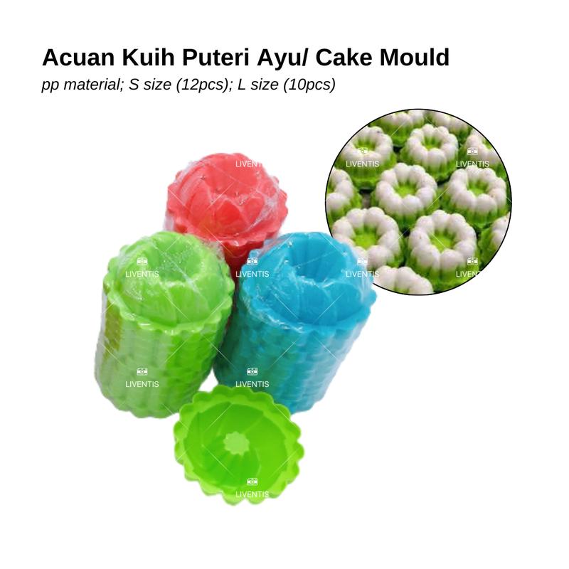 Plastik Acuan Kuih Ayu Cake Mould Jelly Mould Baking Kitchenware ...