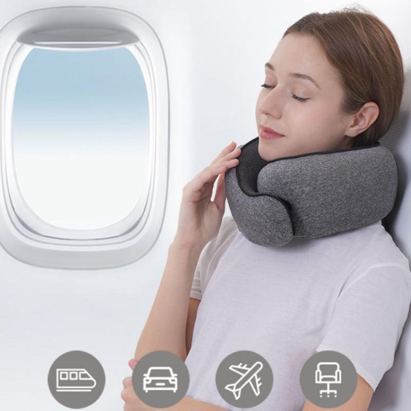 Neck Protection Pillow Adjustable Travel Neck Pillow Cotton with ...