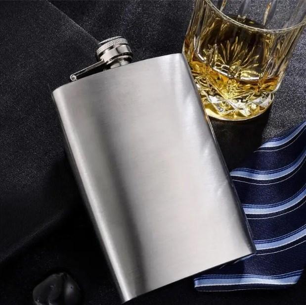6oz Stainless Steel Hip Flask Wine Whisky Pot Bottle Hip Flasks - TikTok Shop Singapore