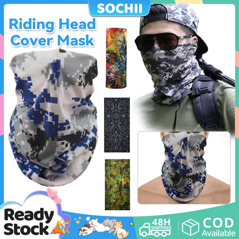 Riding Head Cover Mask Polyester Bandana Buffs with Logo Print - TikTok ...