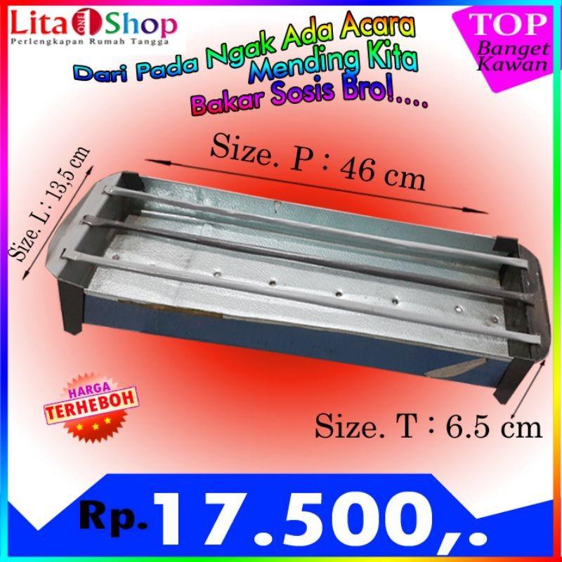 Tempat Panggangan/Bakaran Sate Ayam Ikan Jagung Sosis/Besi Tebal Murah ...