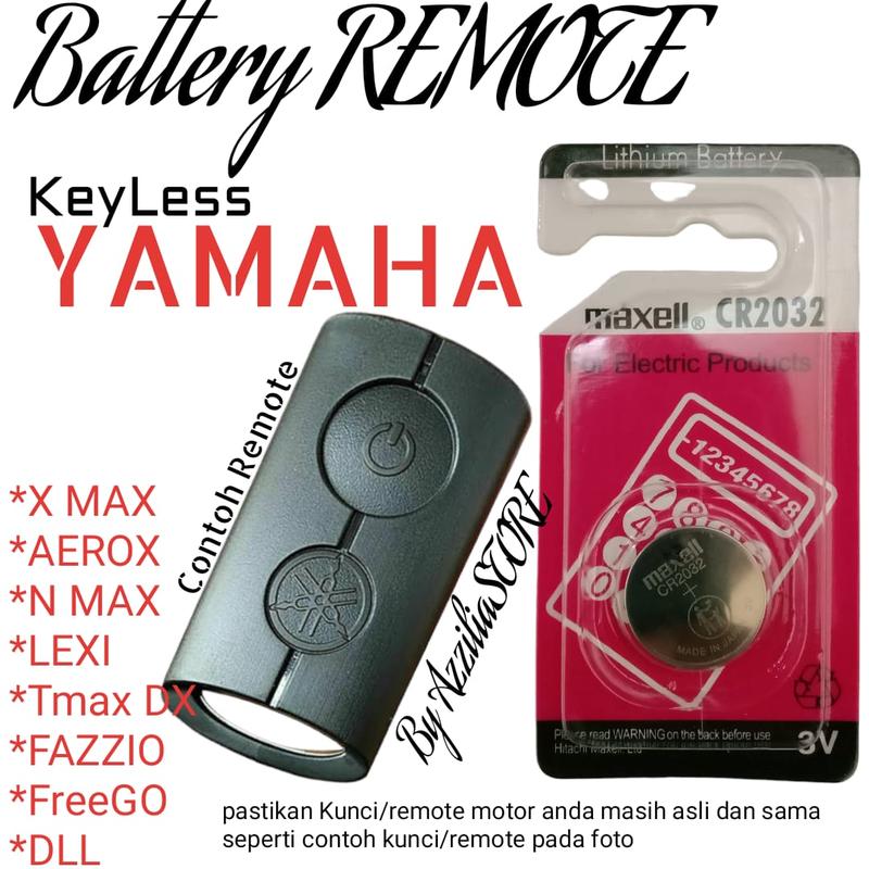 Battery Baterai Batrai Batre Untuk Remote Remot Keyless Moto - Shop ...