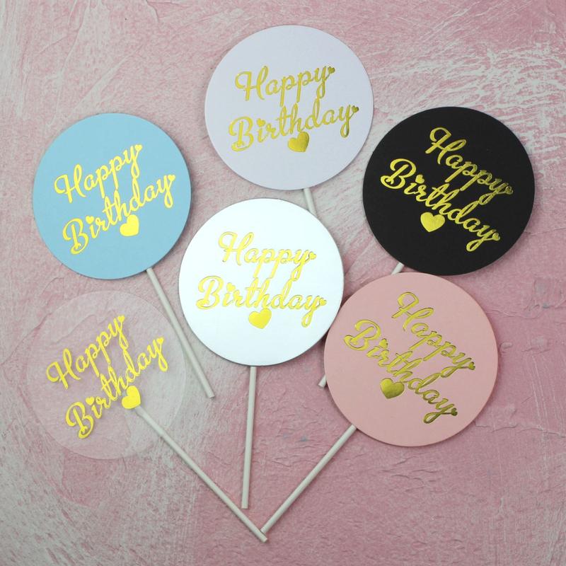 Topper HBD Bulat Mini / Ulangtahun - Shop | Tokopedia