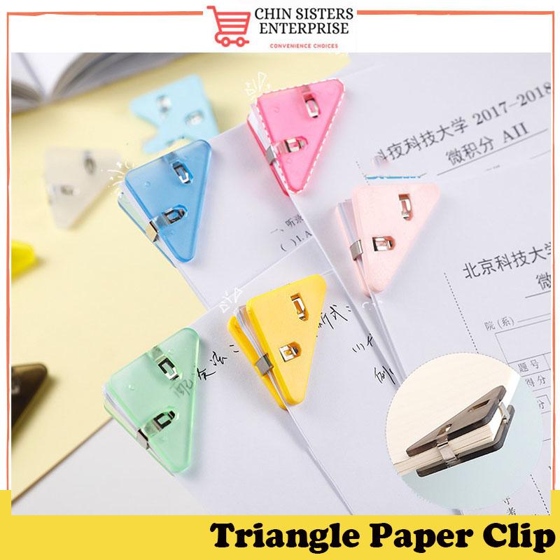 Triangle Test Paper Clip Cute Memo Clip Binder Clips Triangl - TikTok ...