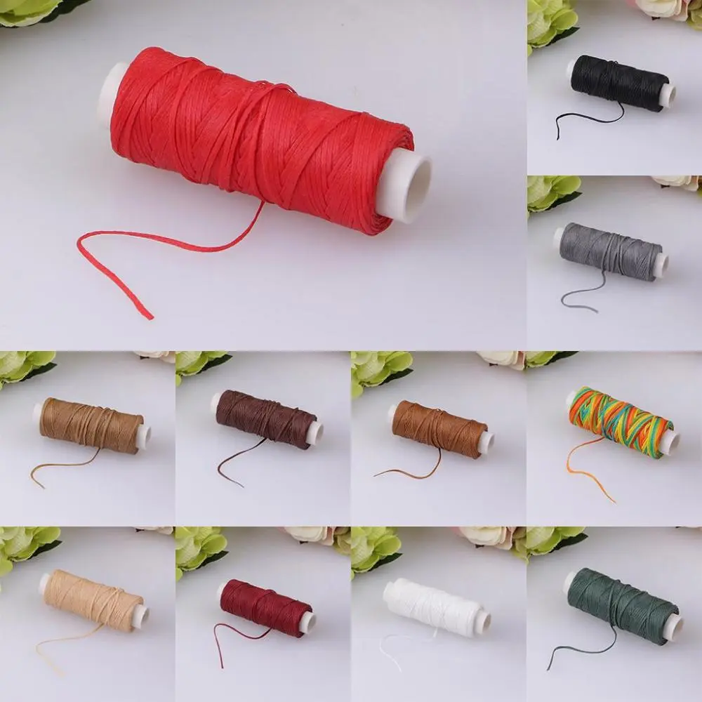 1 Spool 0.8mm Thick Waxed Flat Thread Hand Stitching Cords - TikTok ...
