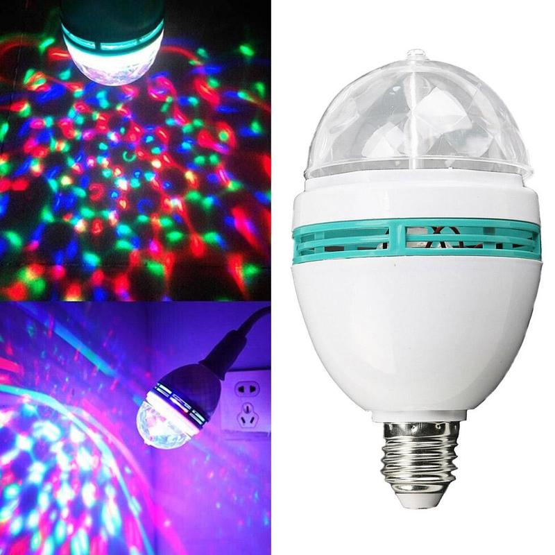 E27 Led Full Color Rotating Lamp Flashing Atmosphere Bulb Light ...