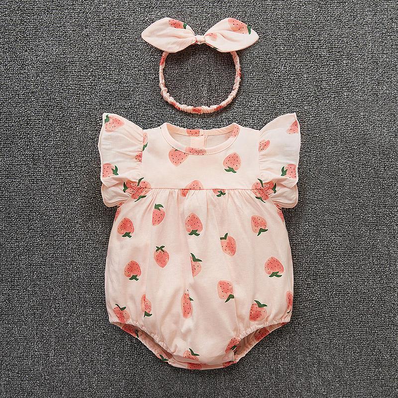 Rompers Bayi, Koleksi 2024, Jumpsuit Bayi Perempuan Nipis Musim ...