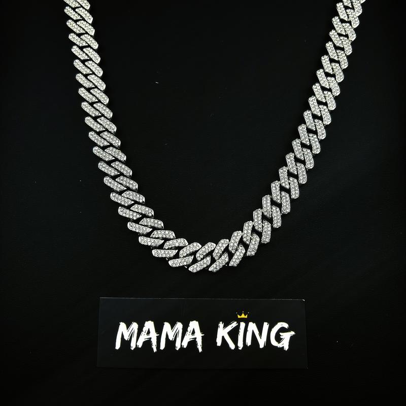 Dây chuyền hiphop cuban chain 14mm bản khóa chốt MAMA KING - TikTok ...
