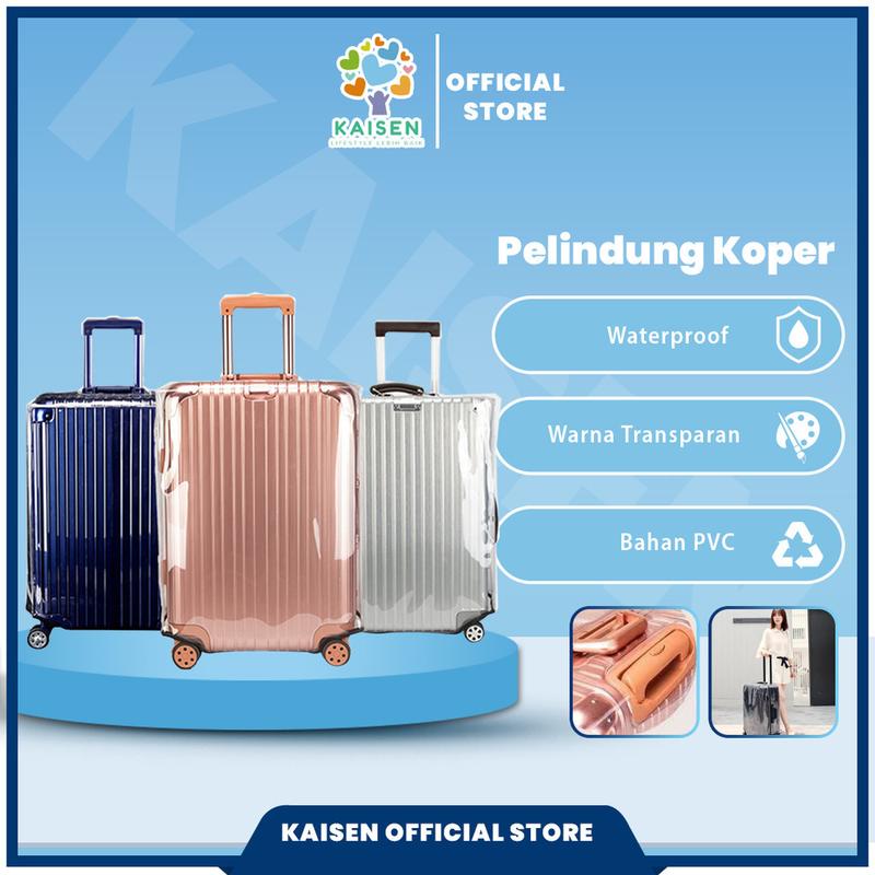 KAISEN Cover Pelindung Koper Sarung Koper Luggage Cover Transparant ...