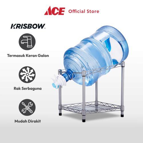 Krisbow Rak Galon Single - Silver Tempat Penyimpanan Galon Air Minum ...