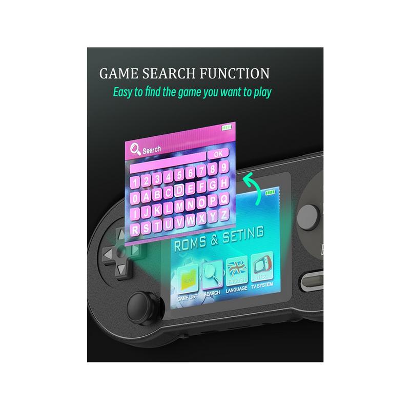 SF2000 Handheld Mini 3 Inch Game Console Built-in 6000 Games - TikTok ...