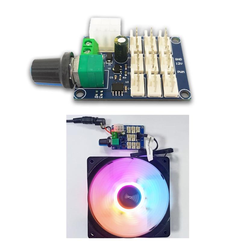 PWM Speed Regulation Controller 12V for Chassis Fan Multi-channel Fan ...