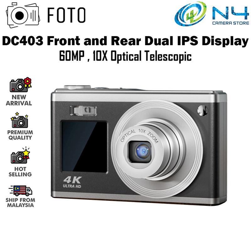 Photo DC403 4K High-Definition Digital Student Retractable Lens ...