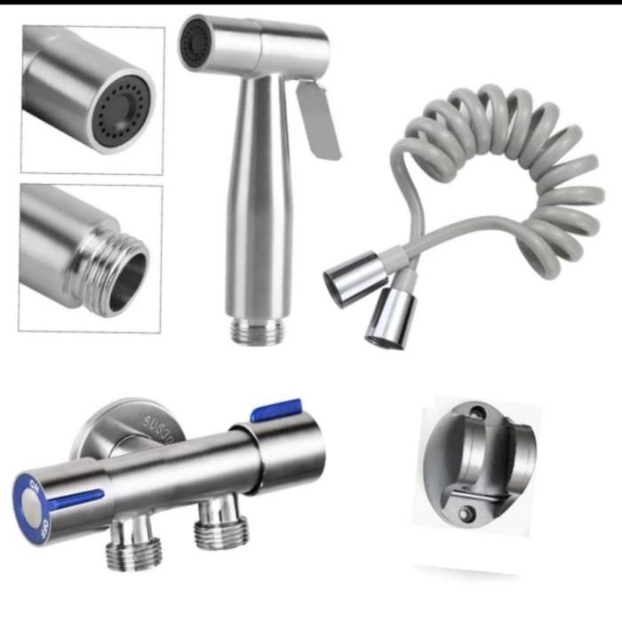 Promo Jet Shower Cebok Jet Washer 04 Spray Bidet Shower Toilet Set Kran ...