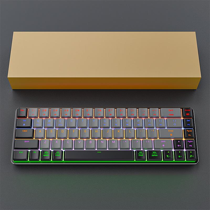 Short Axis Wireless Bluetooth Three-Model Mechanical Keyboar - TikTok ...