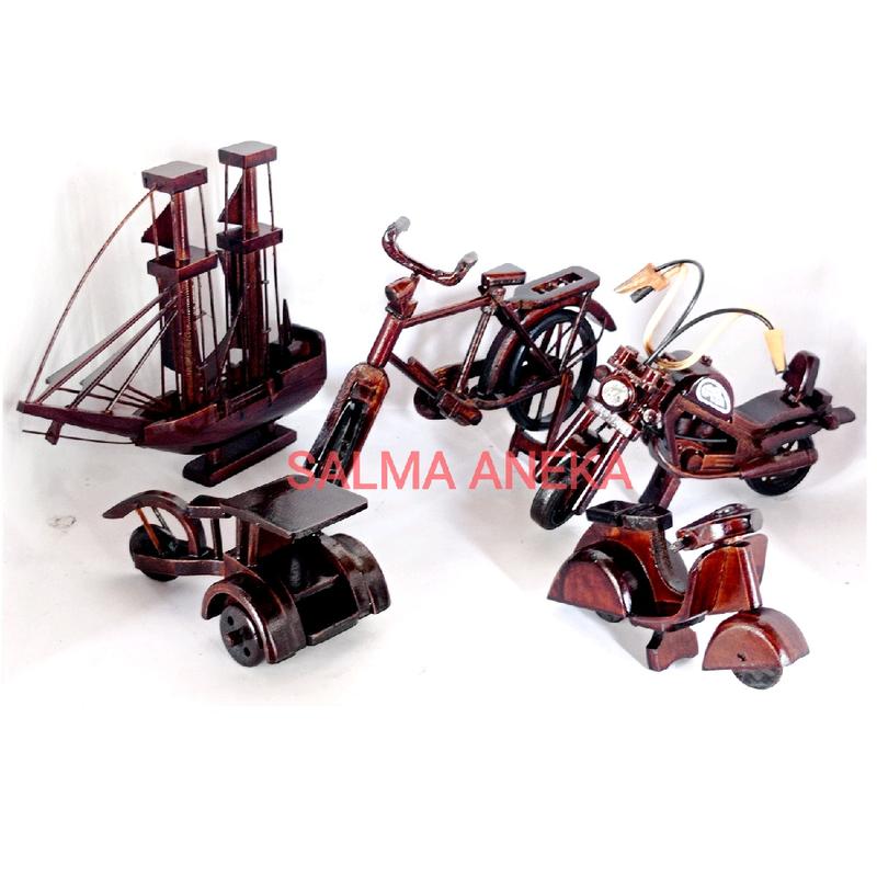 TERMURAH PAKET ISI 5 MINIATUR KAYU DIECAST SEPEDA MOTOR HARLEY - Shop ...