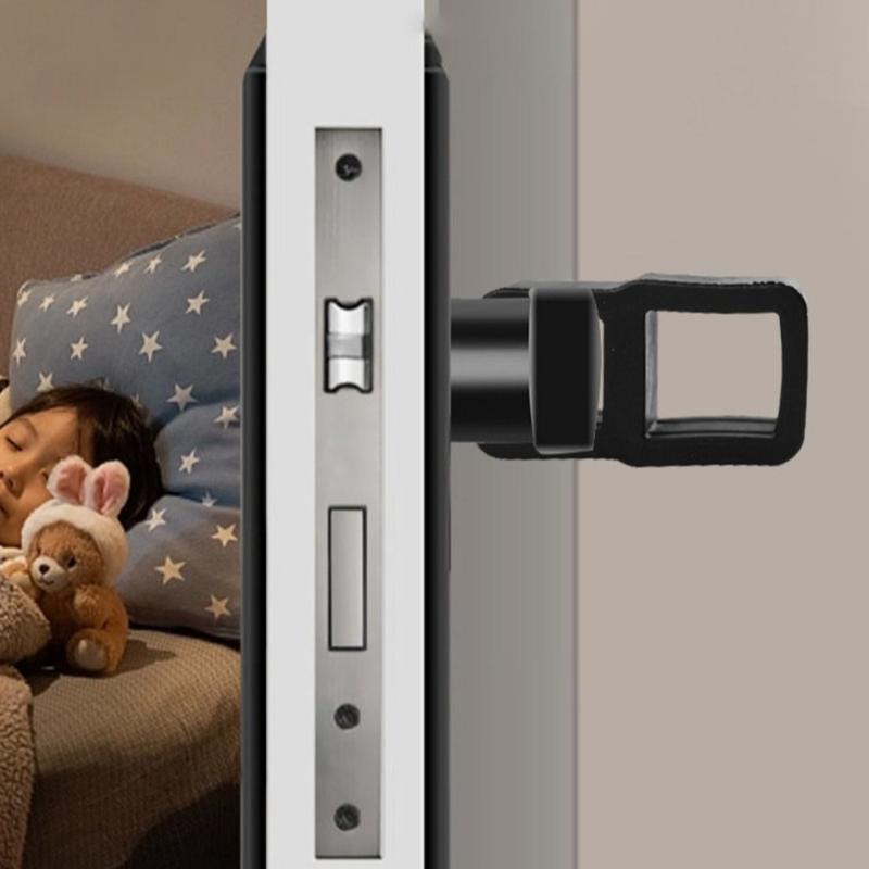 2PCS New Silicone Door Handle Crash Pad Anti-damage Wall Protectors ...
